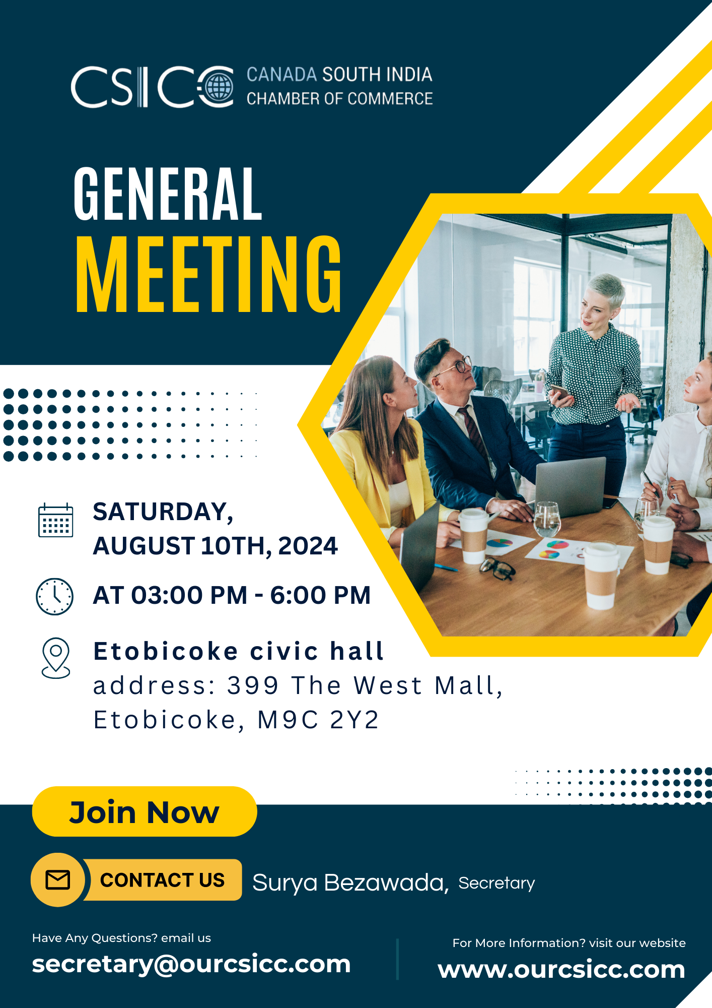 Upcoming CSICC Events – CANADA SOUTH INDIA CHAMBER OF COMMERCE